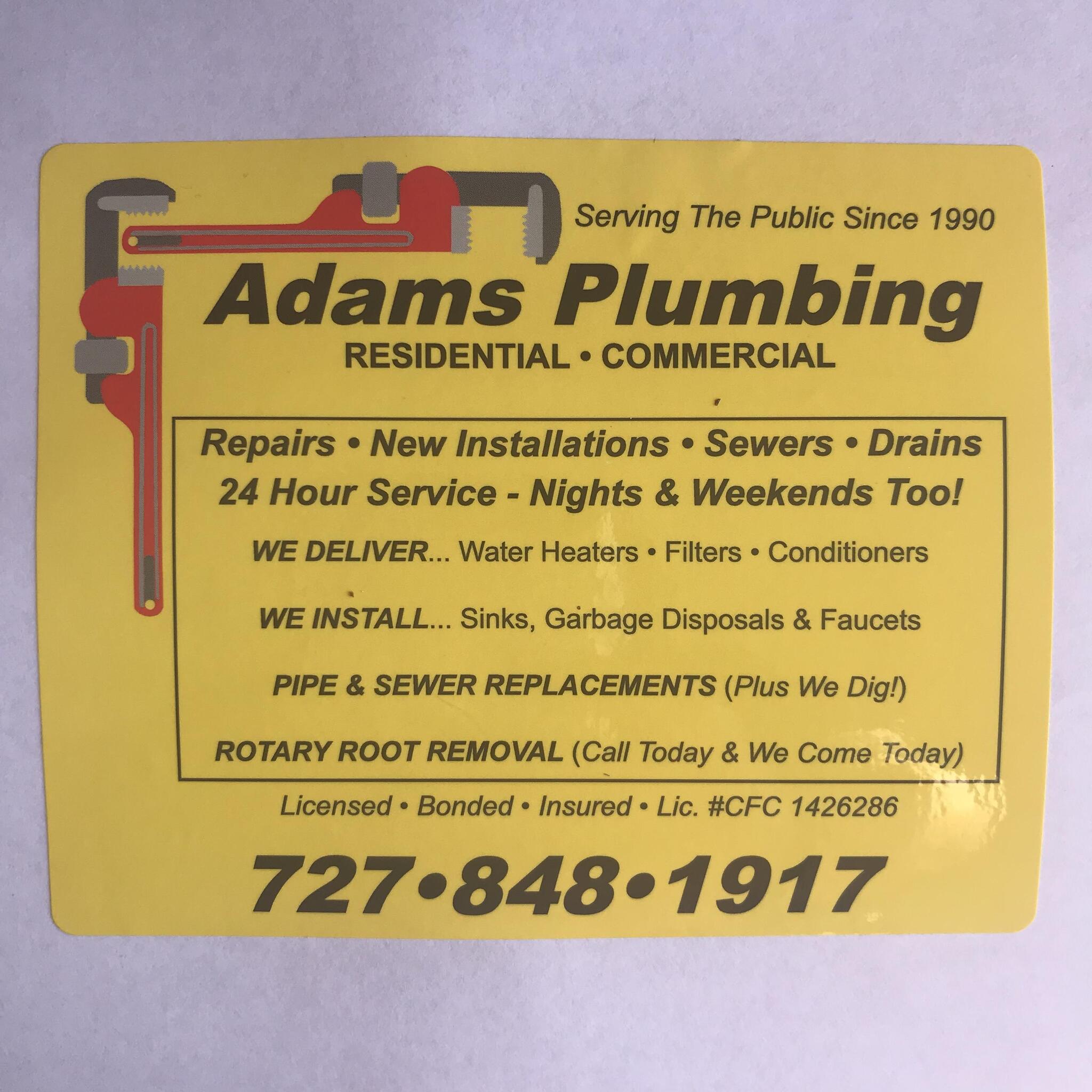Adams Plumbing - 43 Recommendations - New Port Richey, FL - Nextdoor