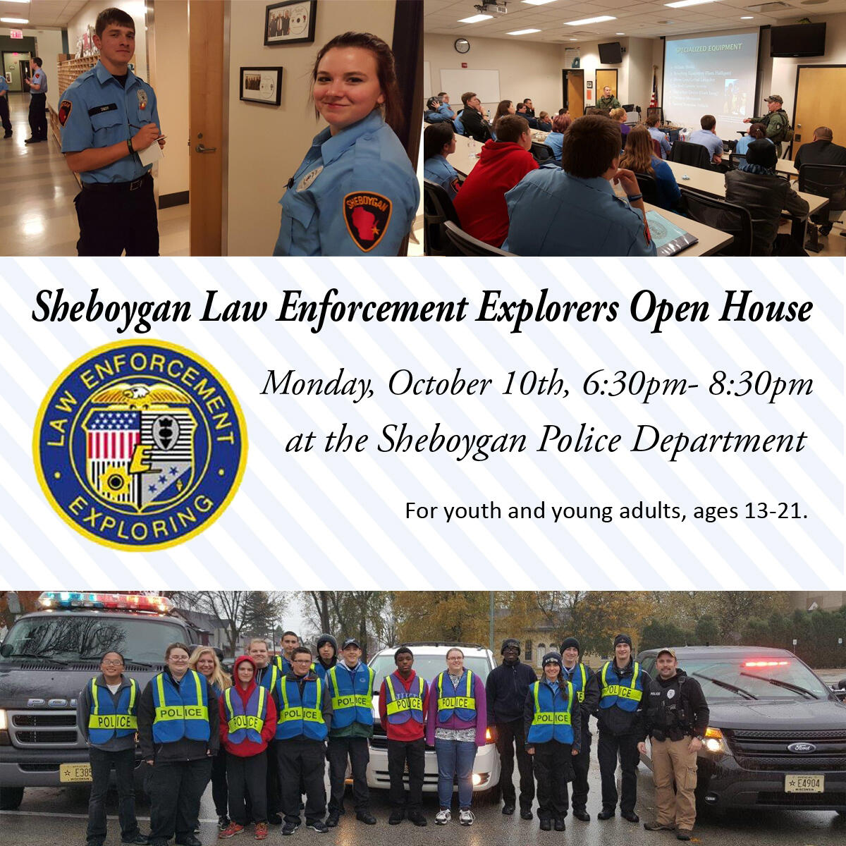 SHeboygan Law Enforcement Explorers -Open House (City of Sheboygan ...