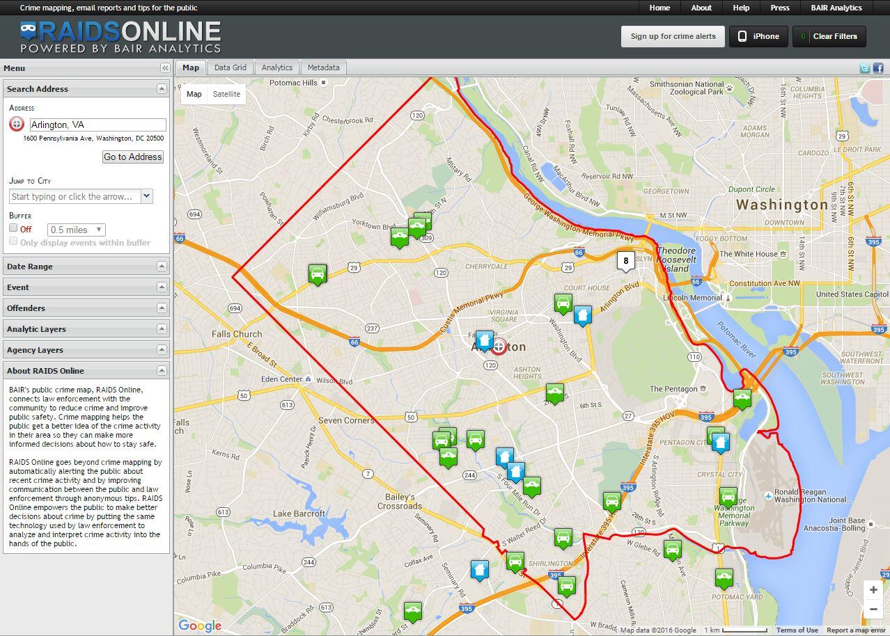 New Crime Mapping Tool (Arlington County Police Department) — Nextdoor ...