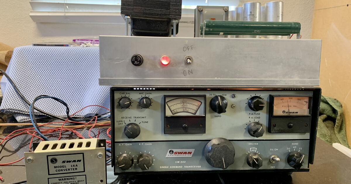 Swan SW-240 Single Sideband Transceiver with Power Supply and Swan ...
