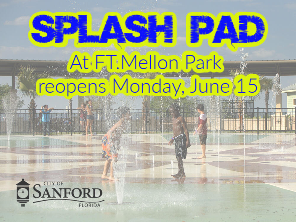 Splash Pad Reopens Monday, June 15 (Please see new rules Due to COVID ...