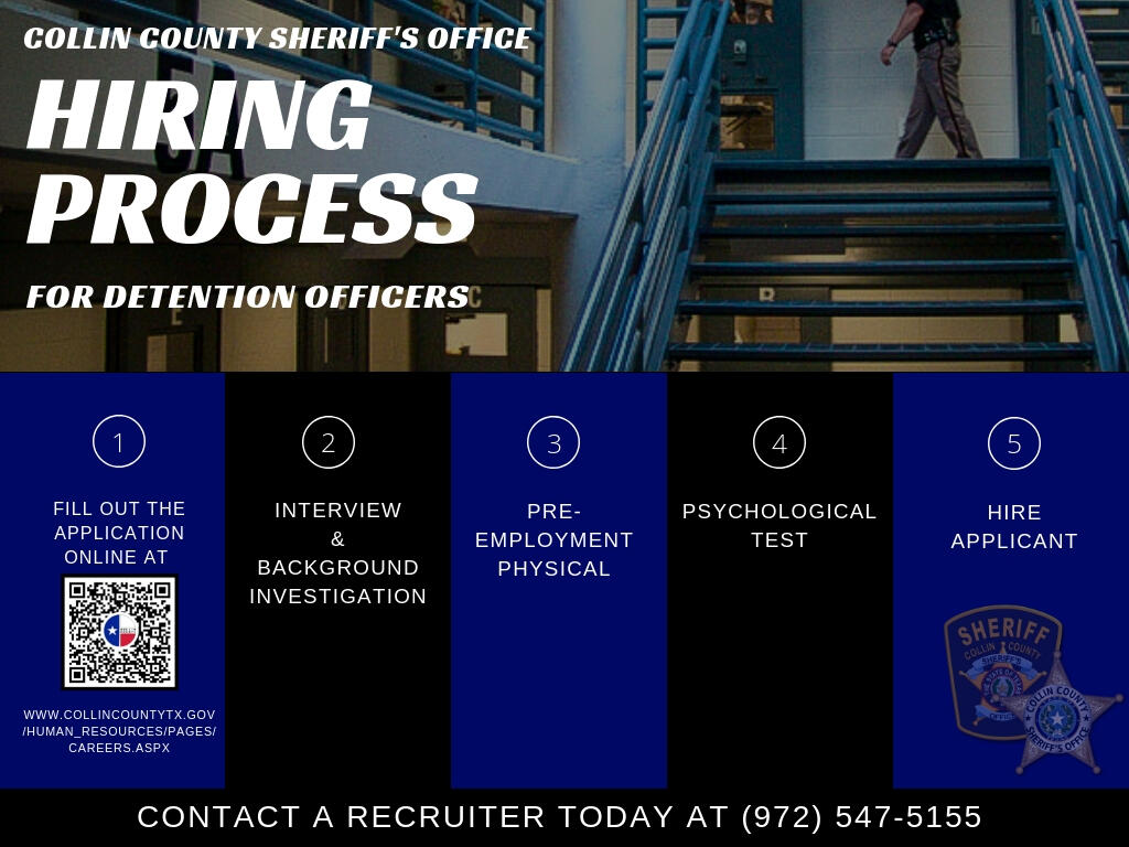 APPLY TODAY! Now Hiring Detention Officers. (Collin County Sheriff's ...