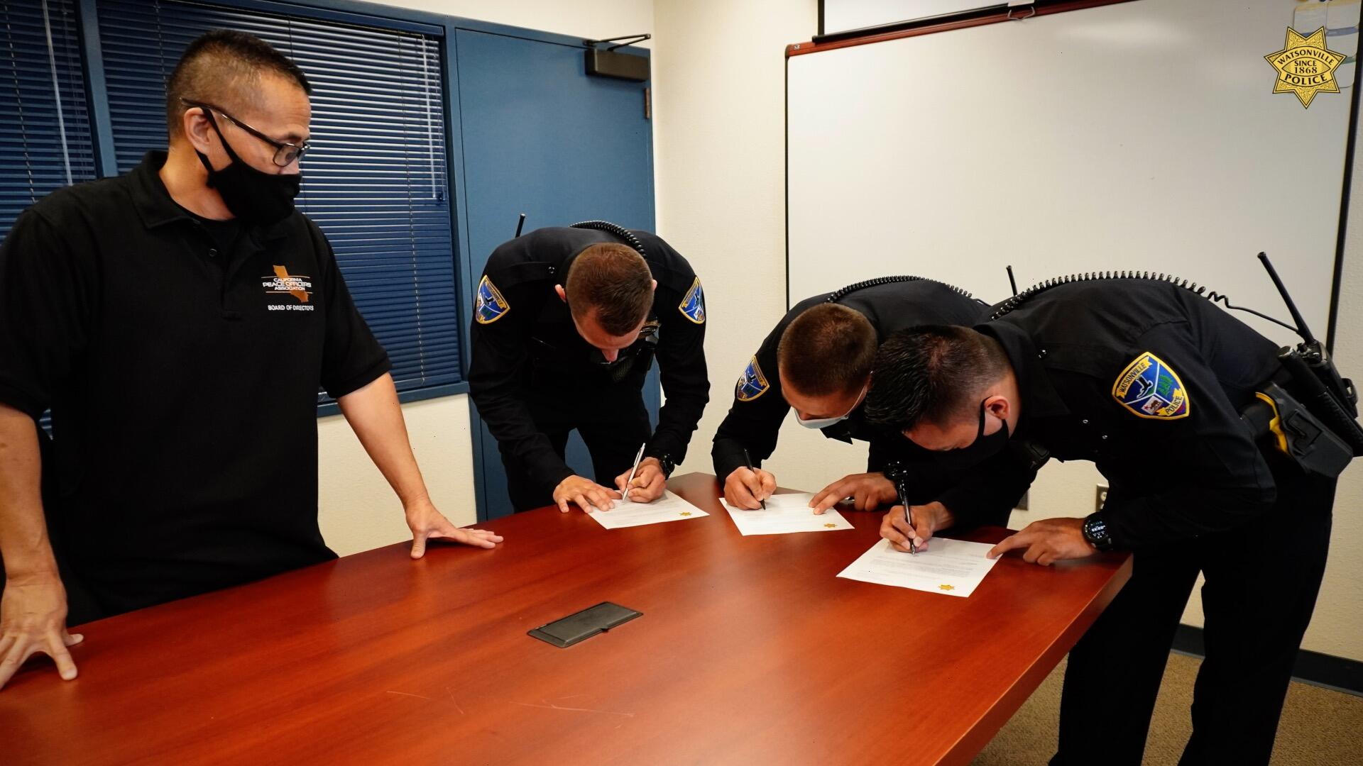 Watsonville Police Department welcomes three new officers (Watsonville ...