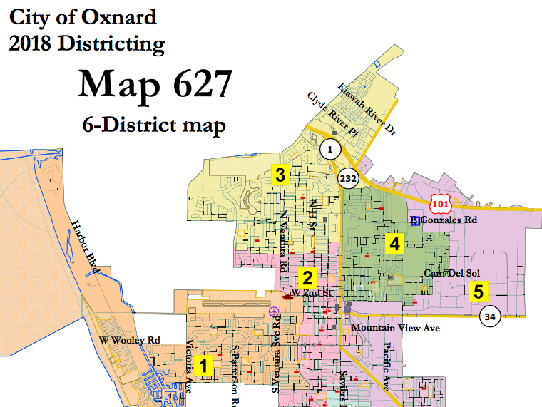 Proposed Maps for Oxnard City Council Election Districts Available for ...