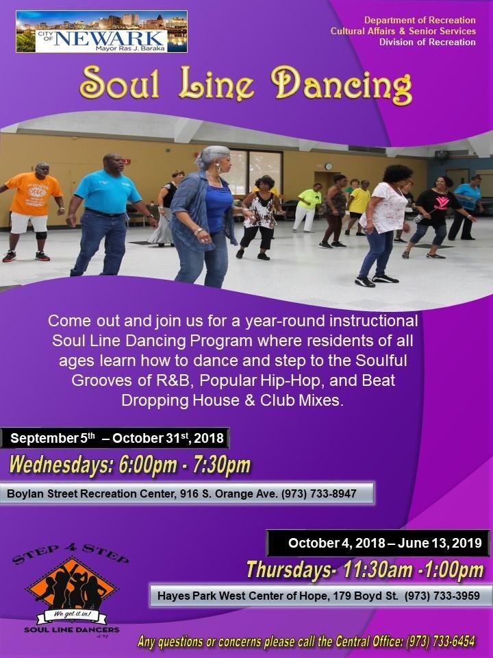 FREE Dance Classes: Soul Line Dancing with Newark Recreation and S4S ...