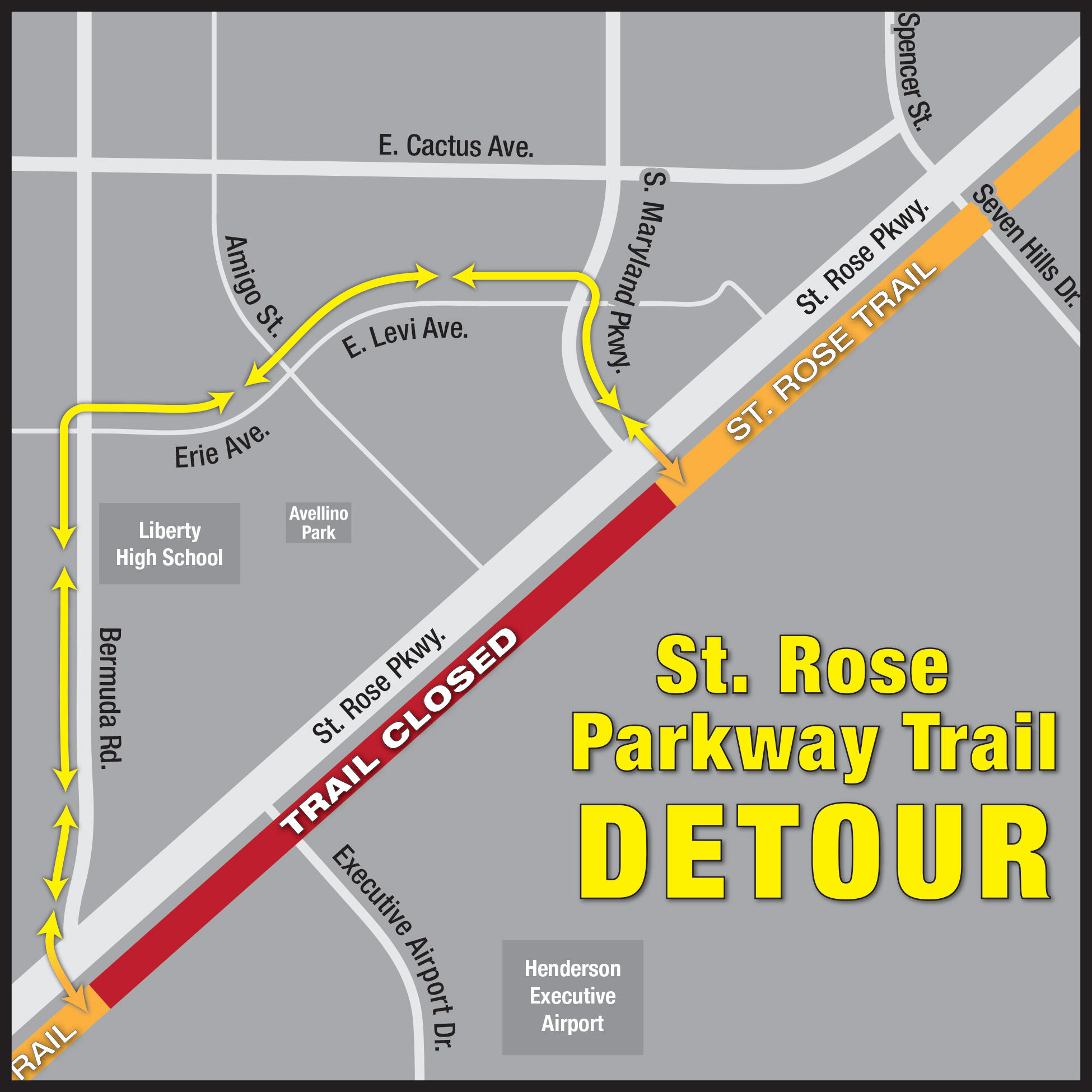 St. Rose Parkway Trail Closure (City of Henderson) — Nextdoor — Nextdoor