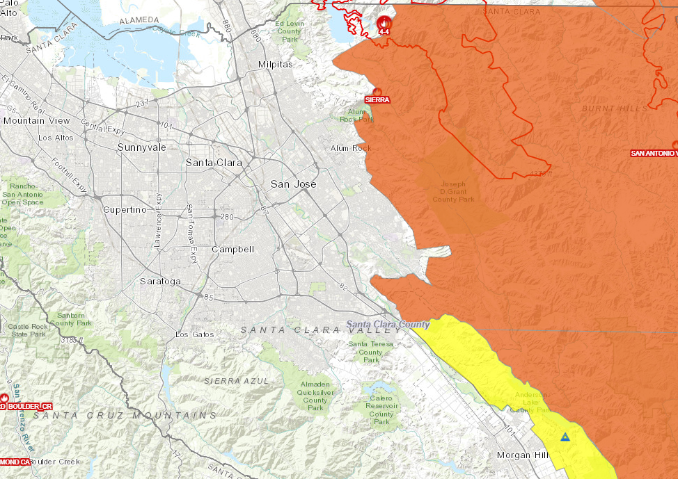 UPDATED AT 3PM: EVACUATION ORDER AND WARNING (County of Santa Clara ...