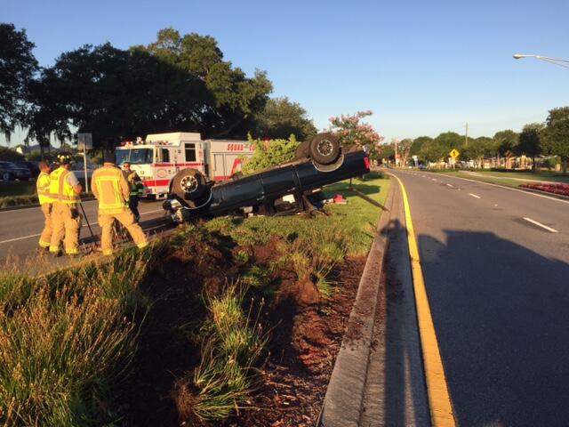 NSB POLICE RESPOND ROLLOVER CRASH ON SR 44 (New Smyrna Beach Police ...