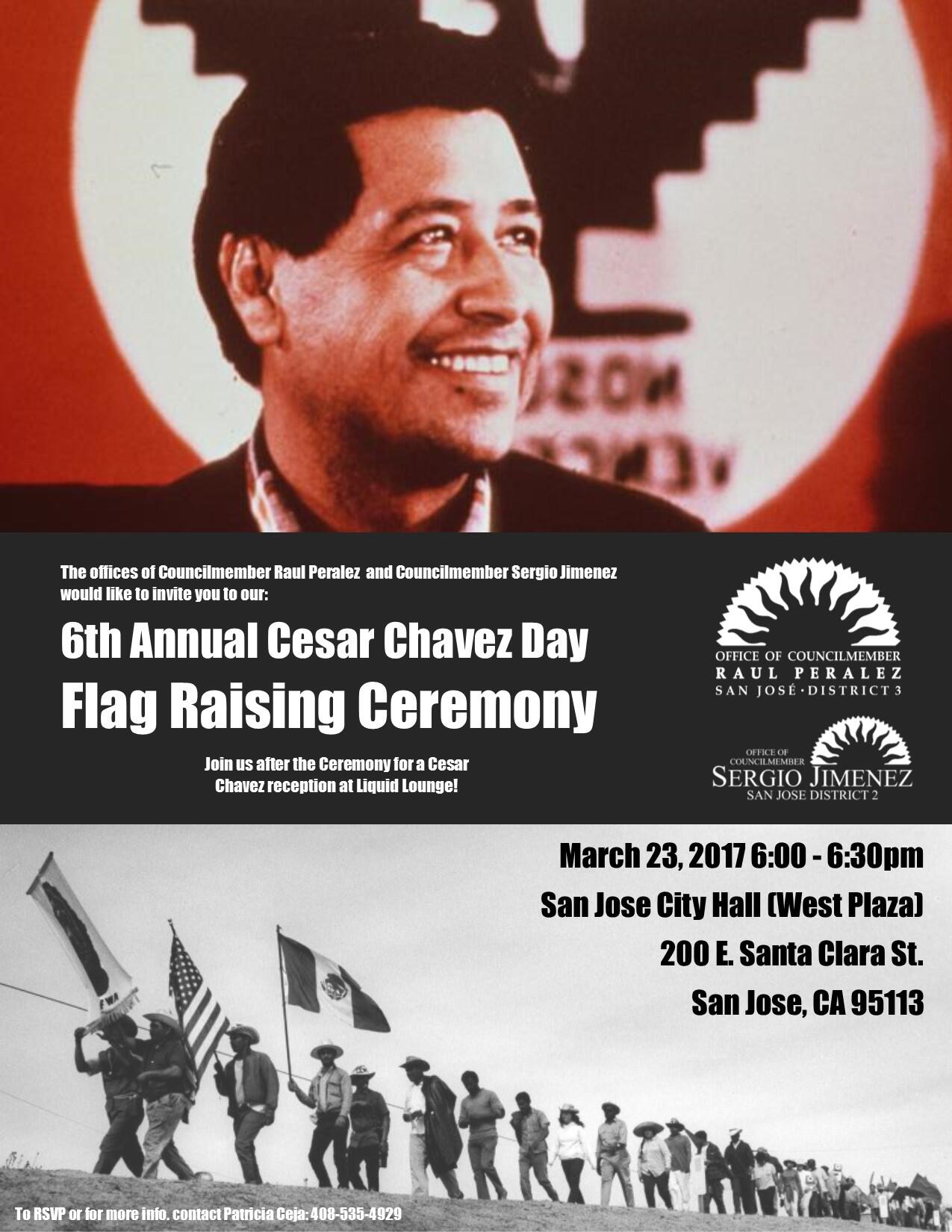 Join us for our annual Cesar Chavez Day Flag Raising Ceremony - March ...