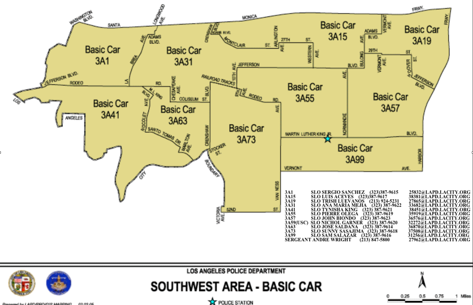 LAPD SOUTHWEST AREA SENIOR LEAD OFFICERS (Los Angeles Police Department ...