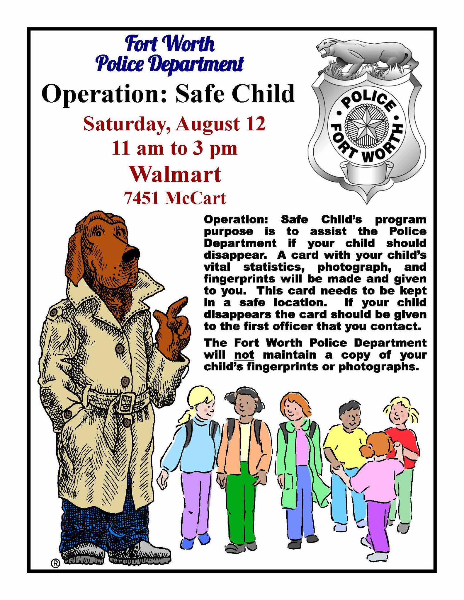 Operation: Safe Child (Fort Worth Police Department) — Nextdoor — Nextdoor