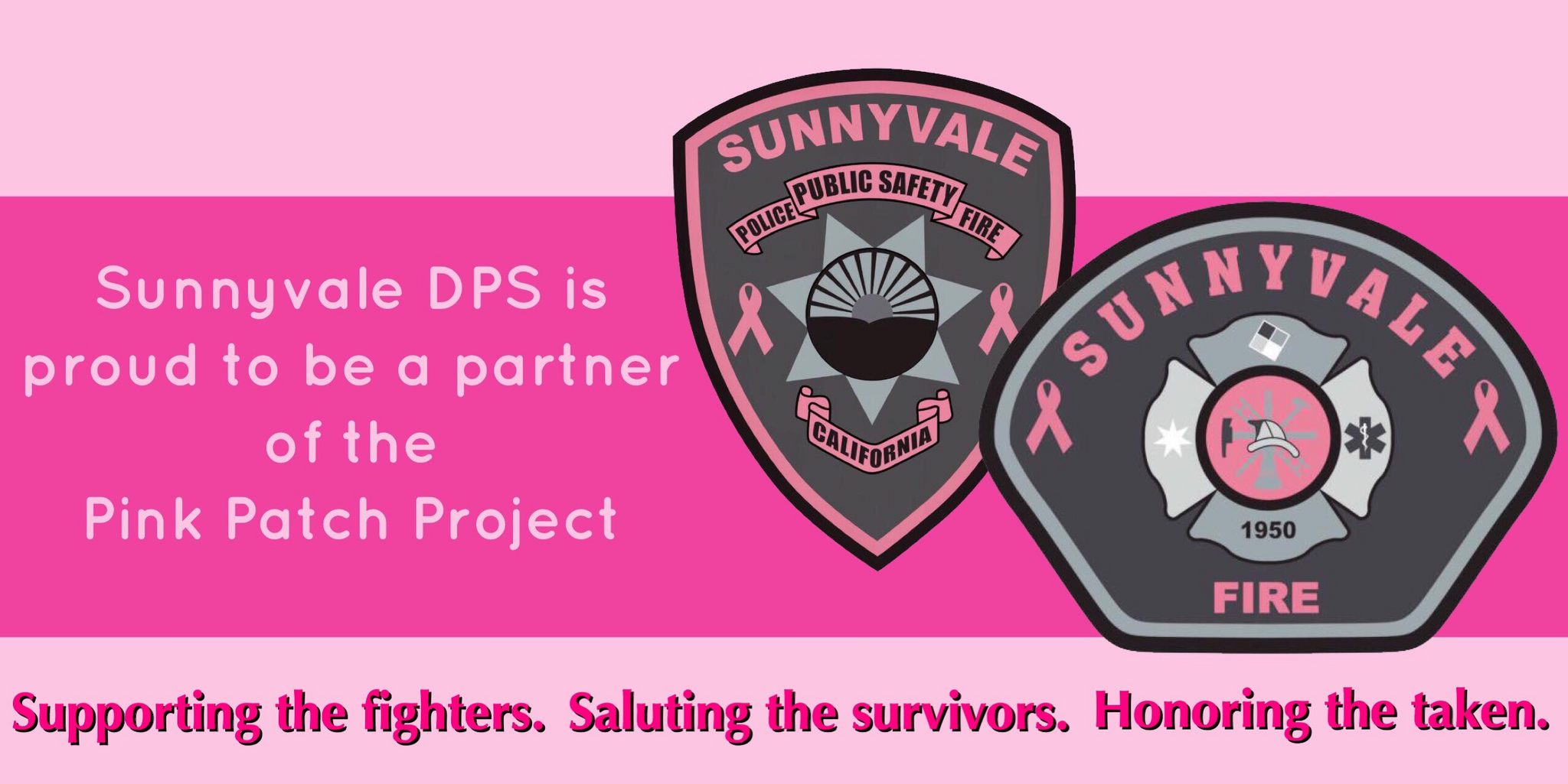 Sunnyvale DPS has partnered with the Pink Patch Project! (Department of ...
